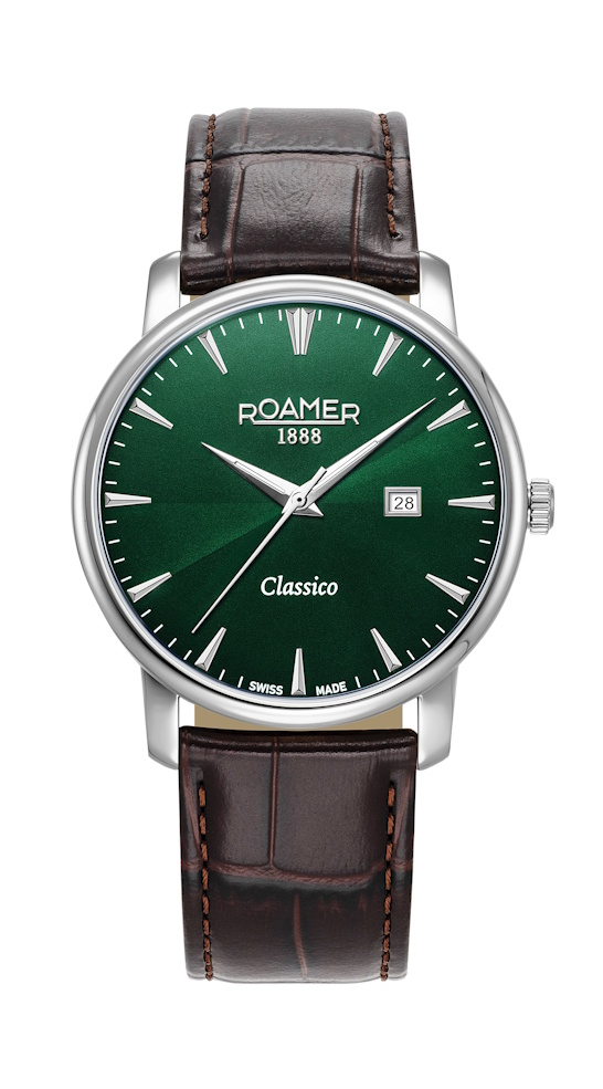 Roamer Classico Gents Green & Silver - Riley & Riley Jewellers